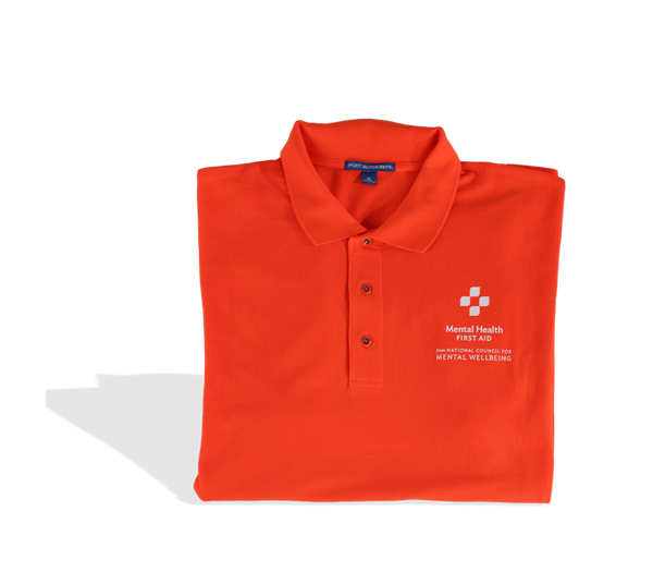 MHFA Short Sleeve Polo Shirt – Mental Health First Aid USA